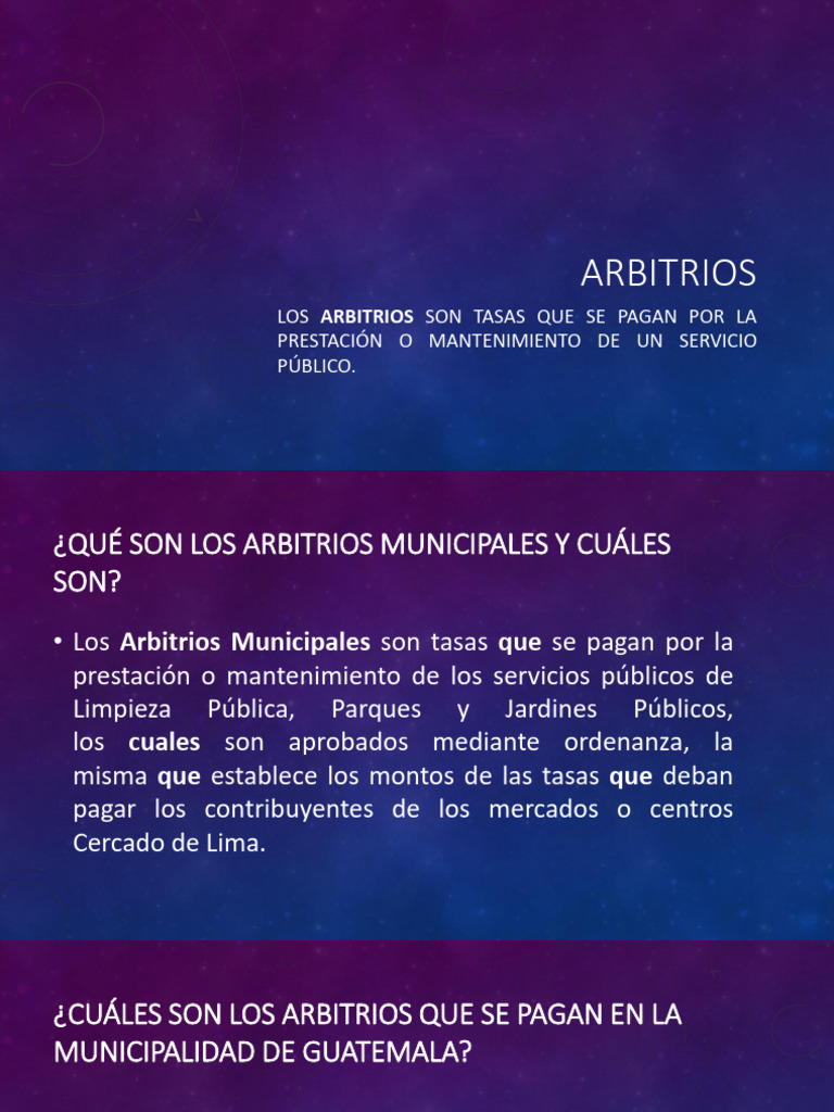7 Arbitrios, Tasas y Contribuciones Especiales | PDF
