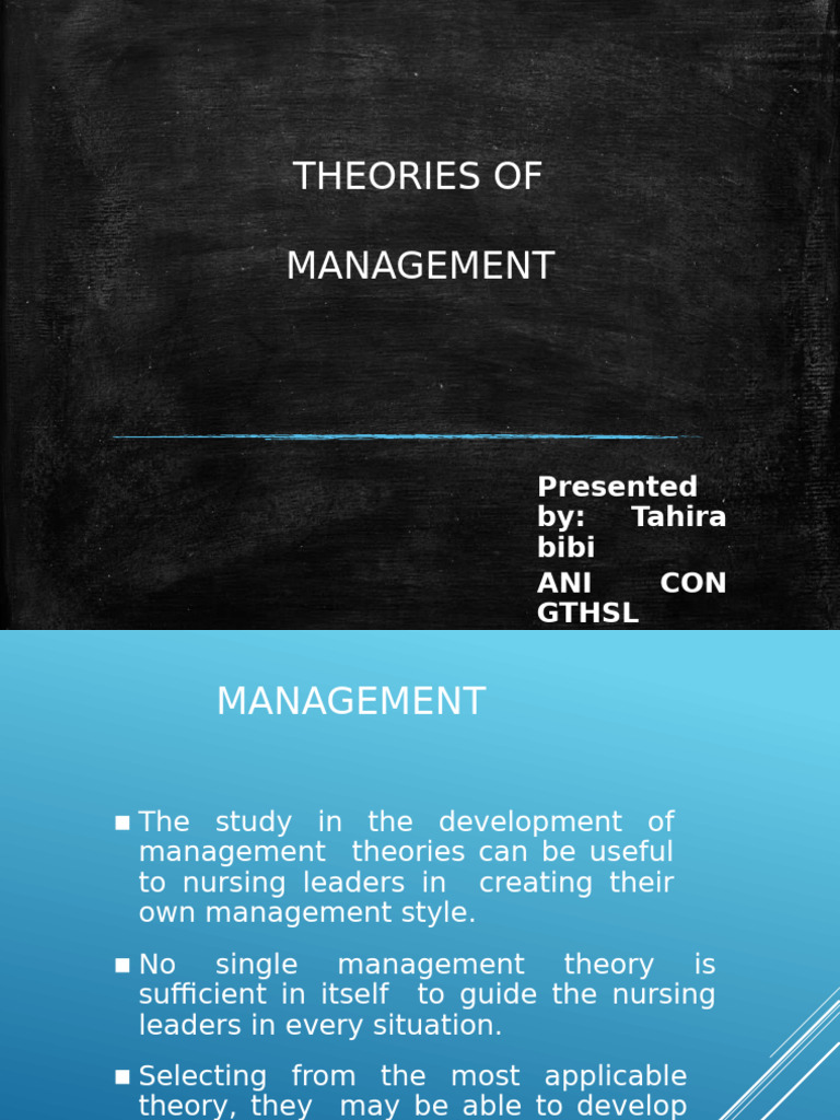 L&M Theories Management | PDF