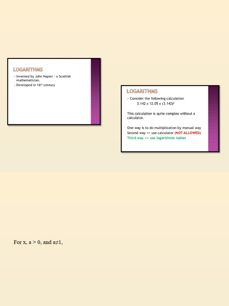 Log Calculations | PDF