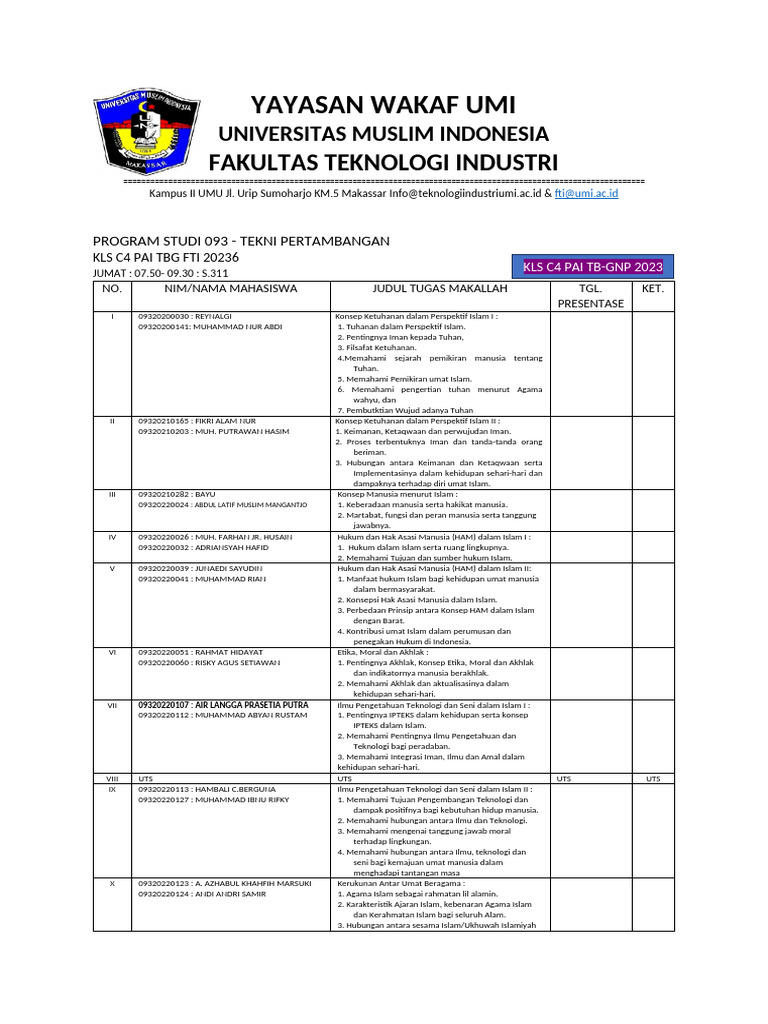 Kls c4 Pai TBG Fti GNP 2023 | PDF