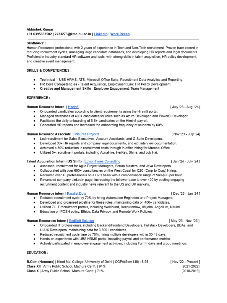 AbhishekKumar KMC | PDF