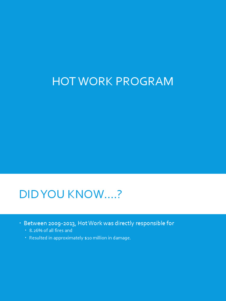 Hot Work Training | PDF