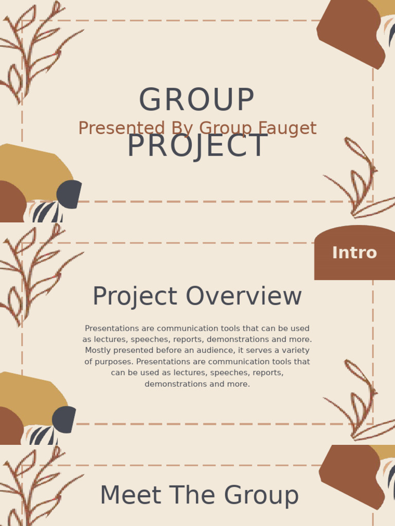 Beige and Brown Boho Group Project Presentation | PDF