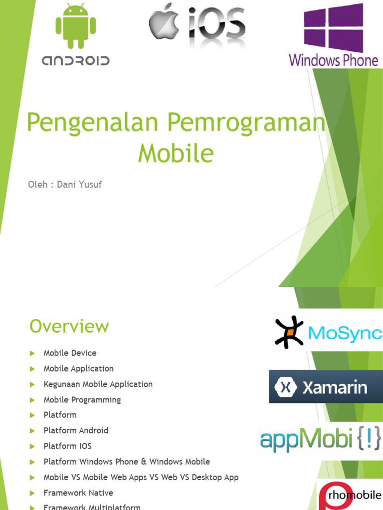 100 Pengenalan Pemrograman Mobile | PDF