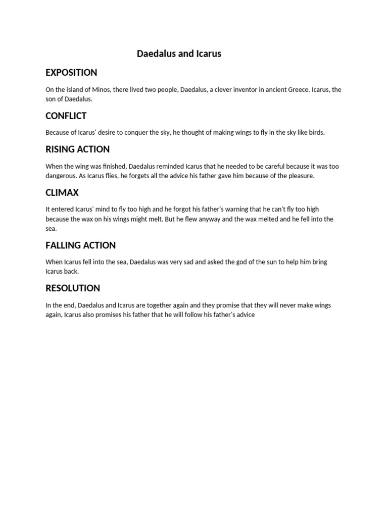 Daedalus and Icarus | PDF