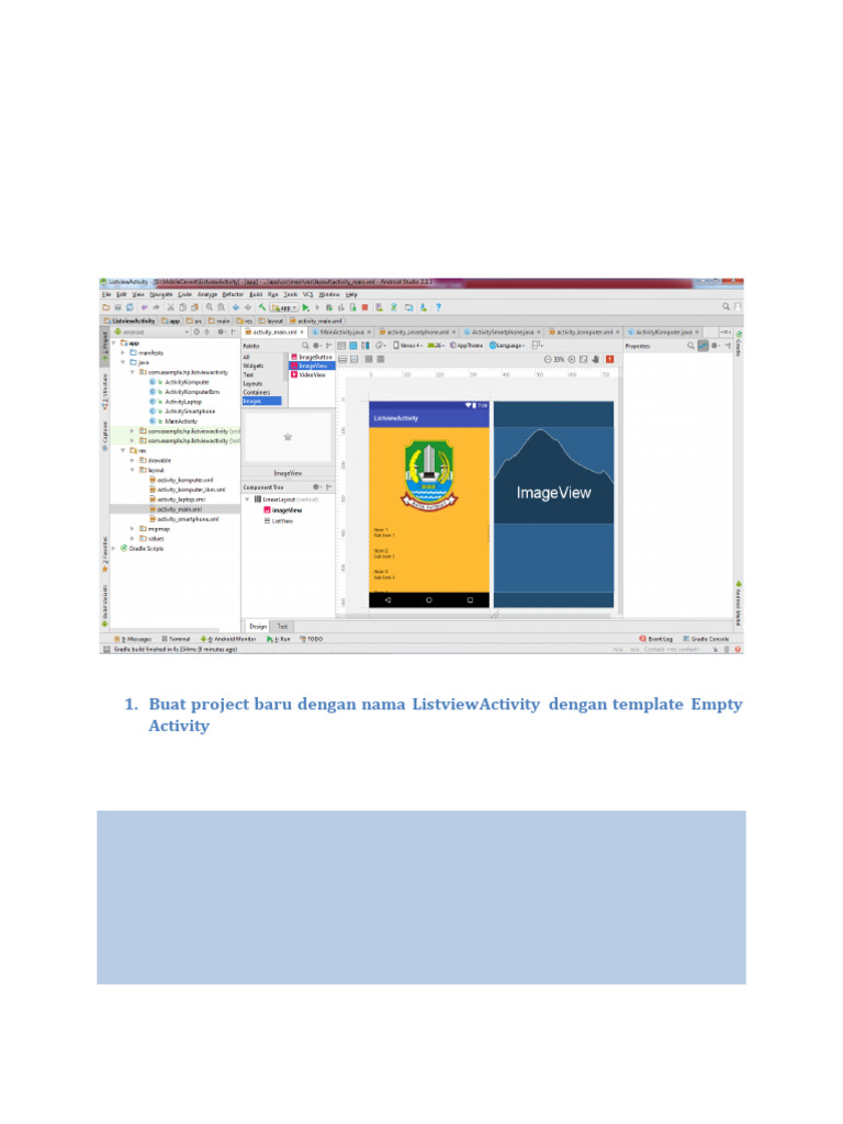 10 Listview berpindah activity | PDF