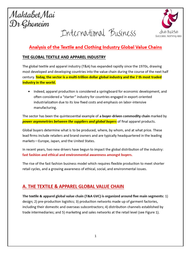 Global Value Chain | PDF