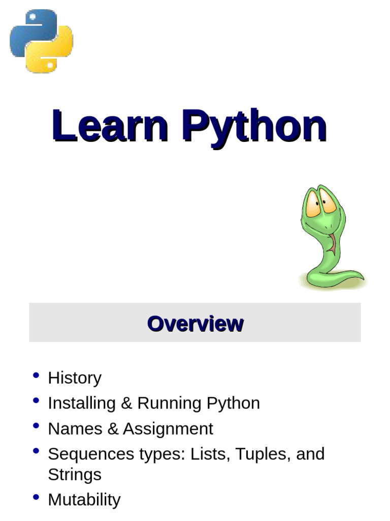 Python 1 | PDF