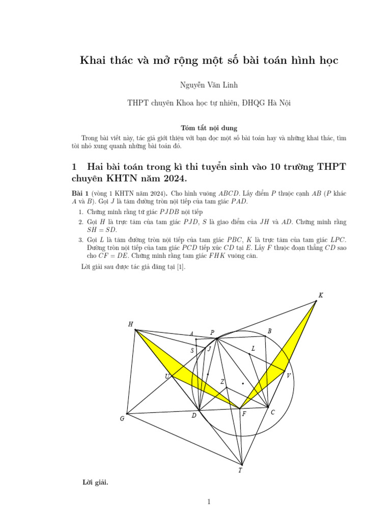 Truong He KHTN 2024 | PDF