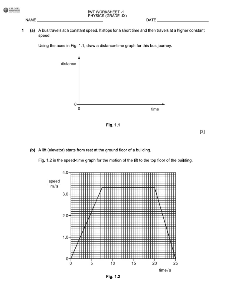 motion 1 igcse | PDF