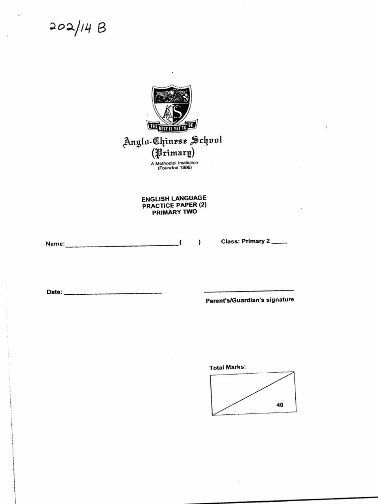 P2 2019 Eng Anglo Chinese 202.14B | PDF