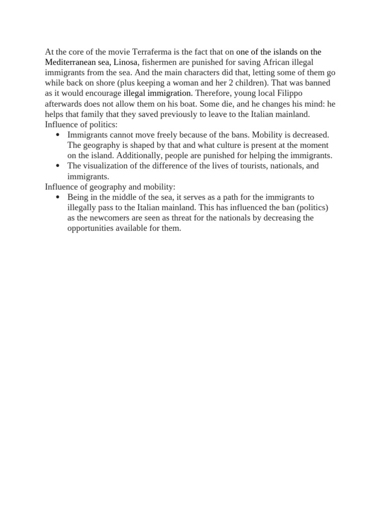 Terraferma Movie | PDF