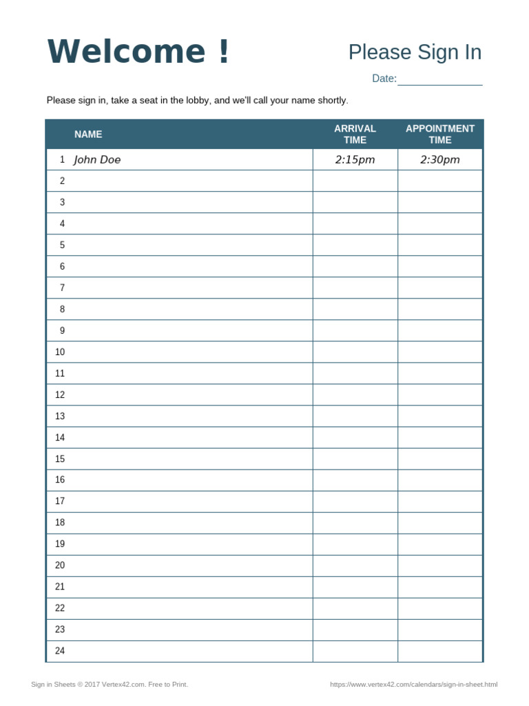 APPOINTMENT SIGN IN | PDF