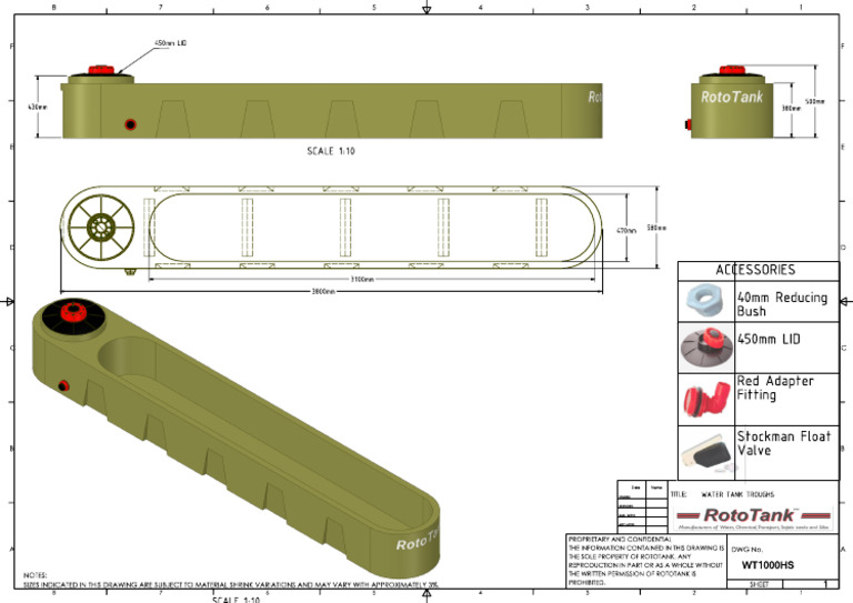 RotoTank 1000L Water Trough | PDF