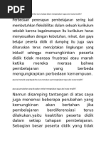 Jurnal Refleksi Pembelajaran Deep Learning | PDF