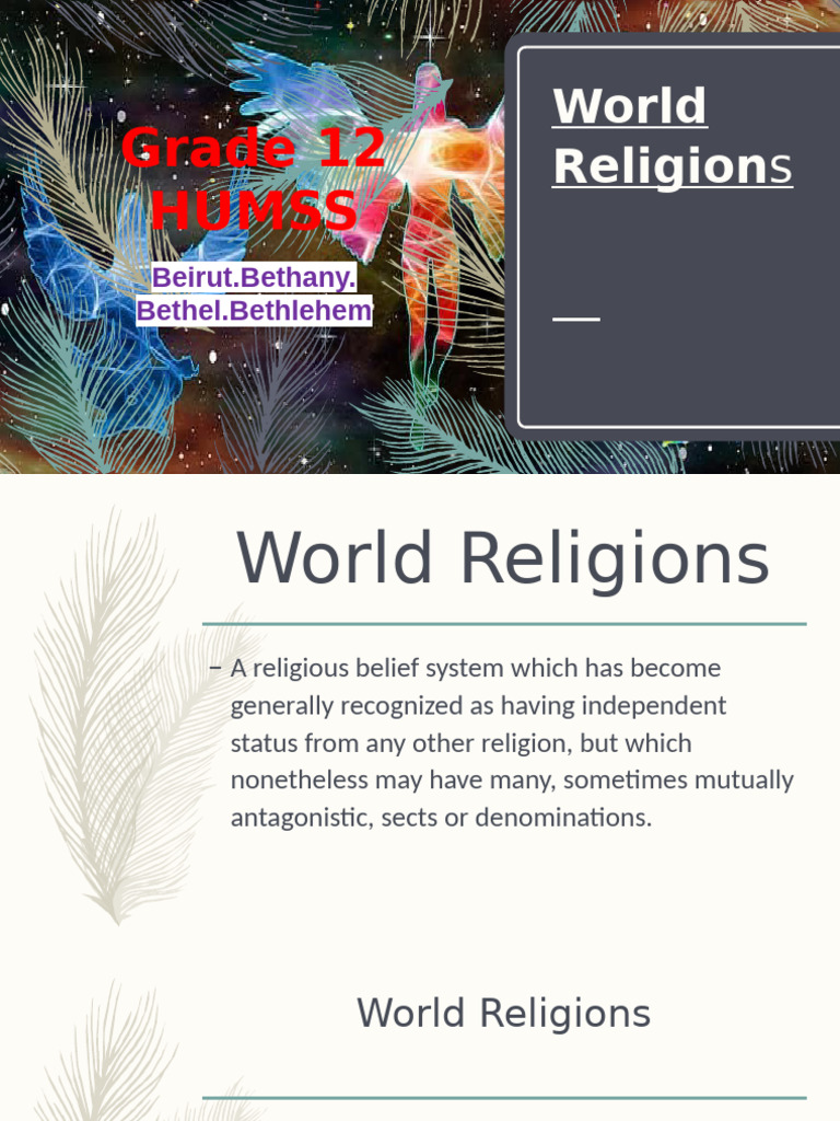 WR Chapter 1 Lesson 1 Introduction To The World Religions | PDF