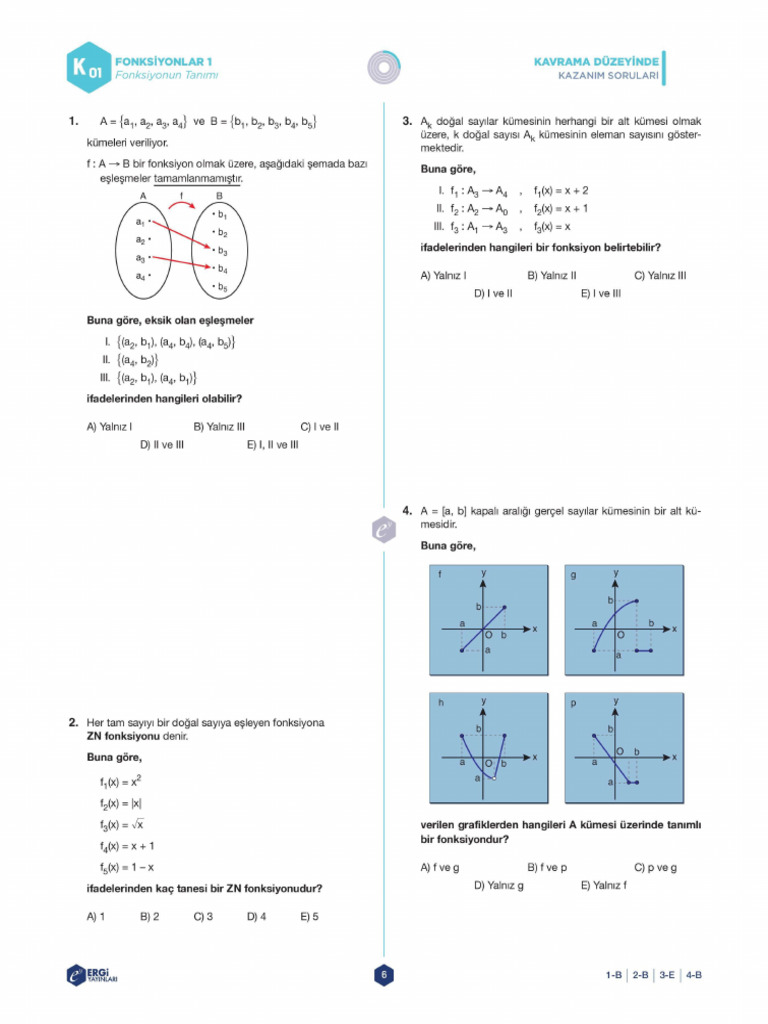 Ergi Yayınları - AYT Matematik Soru Bankası (2024) | PDF