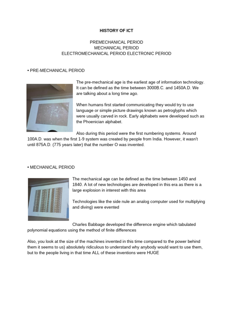 History of ICT | PDF