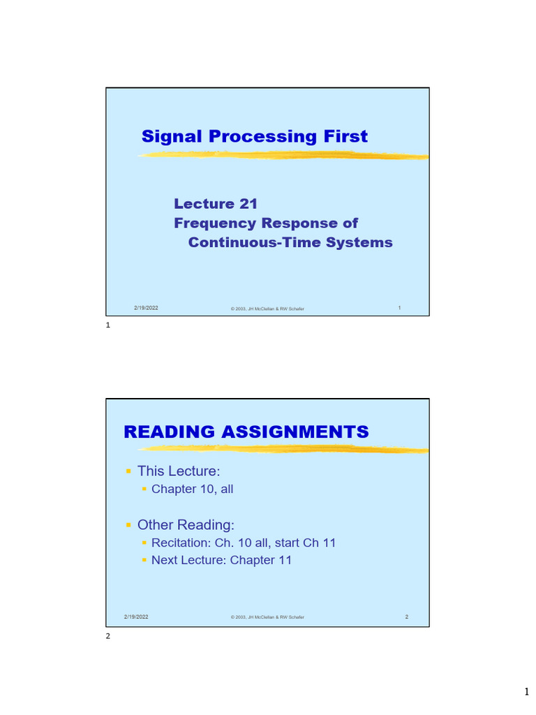 SPFirst-Chapter 10 (L21) | PDF | Sine Wave | Telecommunications Engineering