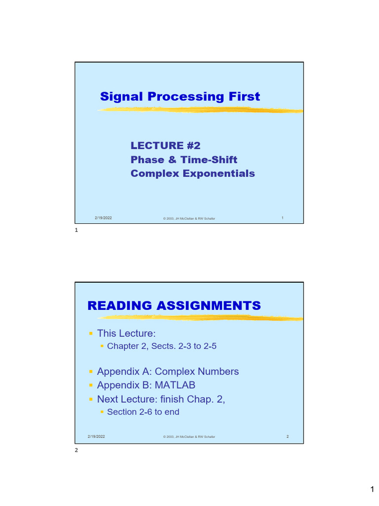 SPFirst-Chapter 2 (L02-L03) | PDF