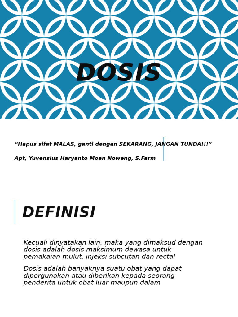 Dosis 1 (Autosaved) | PDF