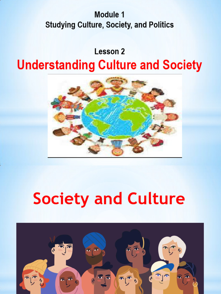 Culture Unit I Lesson 2 Understanding Culture and Society | PDF