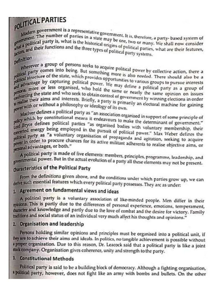 Political Parties | PDF