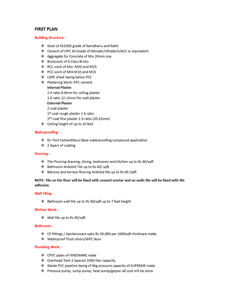 Construction Packages | PDF