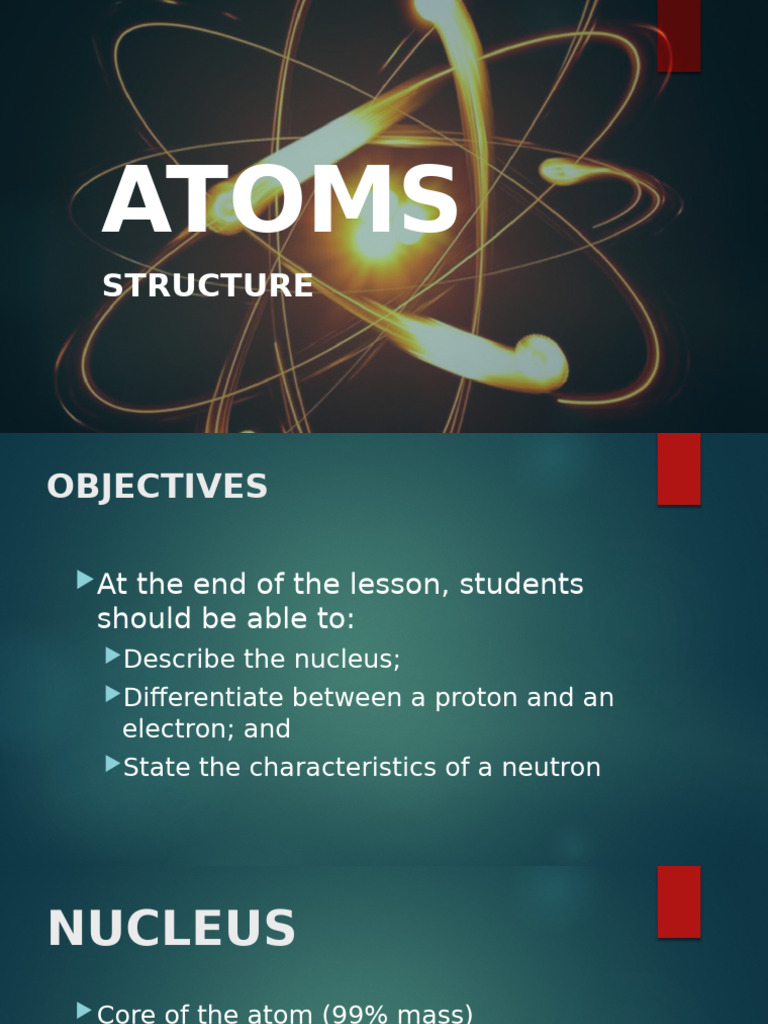 Atoms Structure | PDF