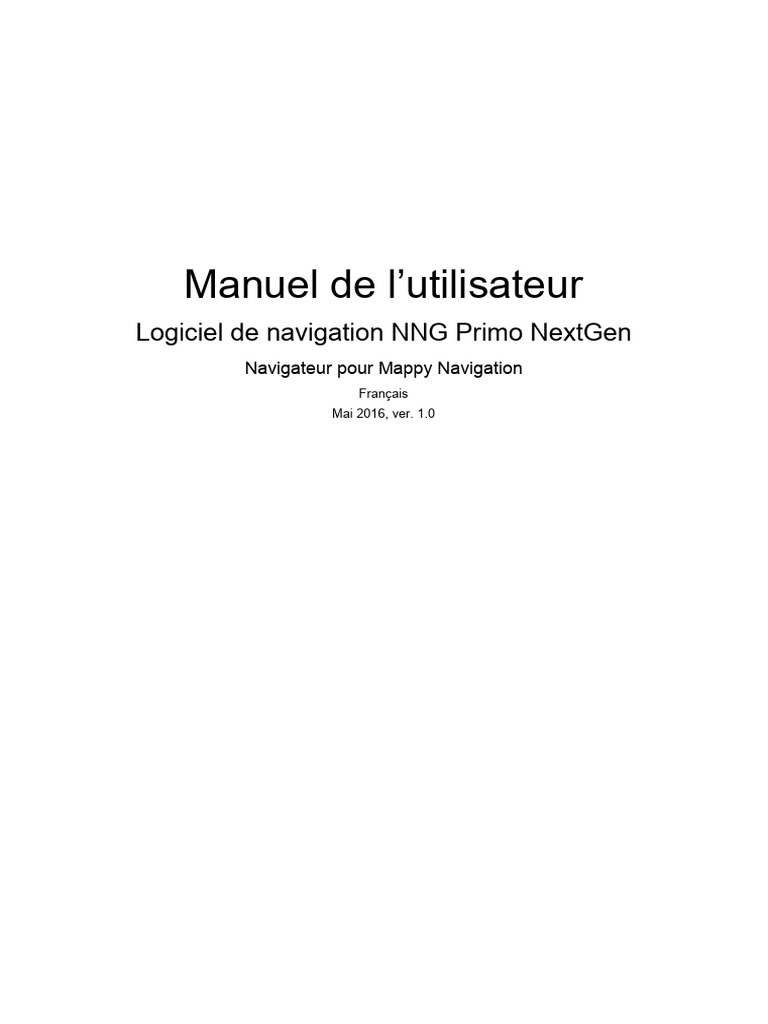 Notice Navigation Nextgen FR | PDF