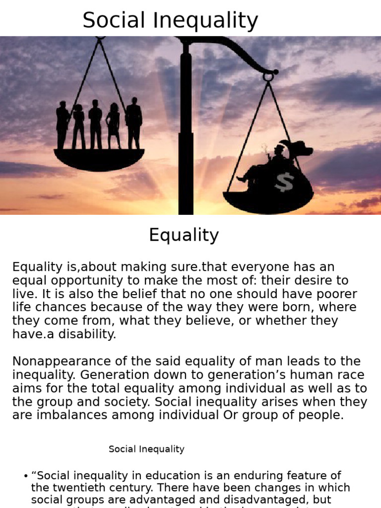 Social Inequality | PDF