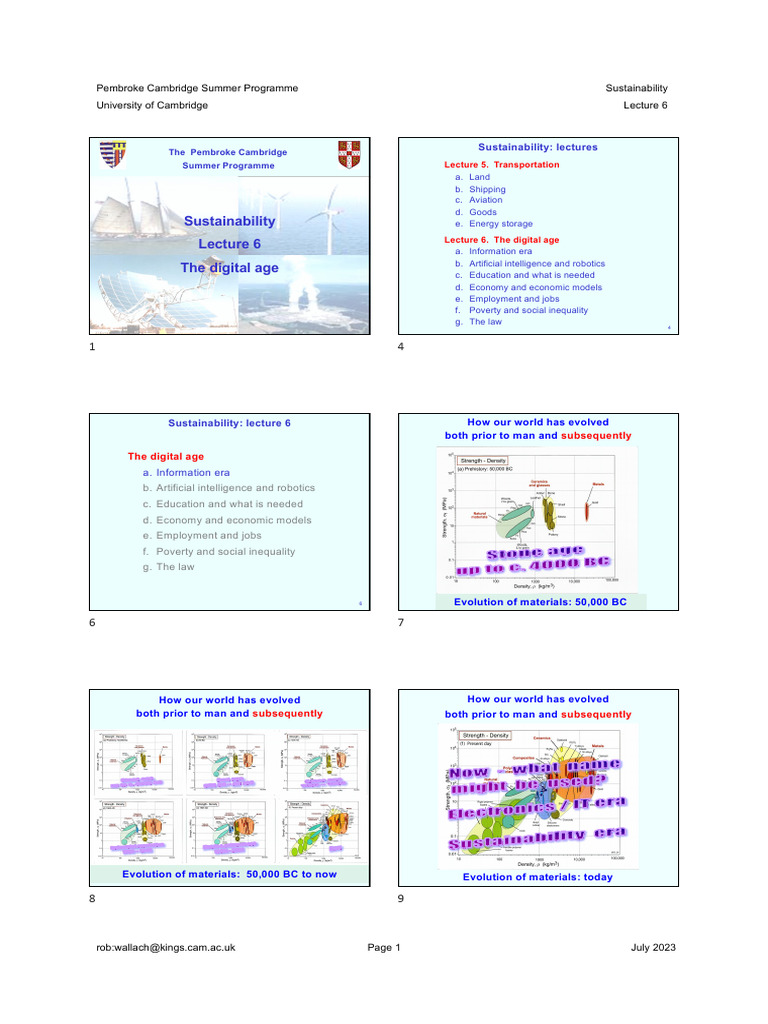 Sustainability Lecture 6 Slides | PDF