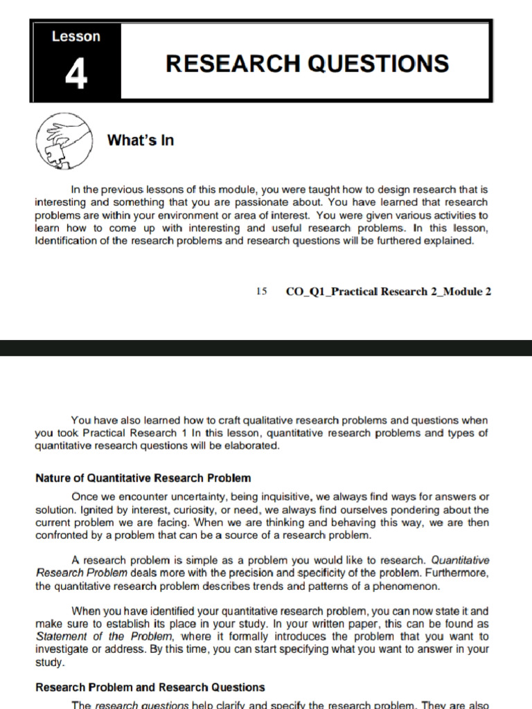 PR Q1 M2 Lesson 4 | PDF