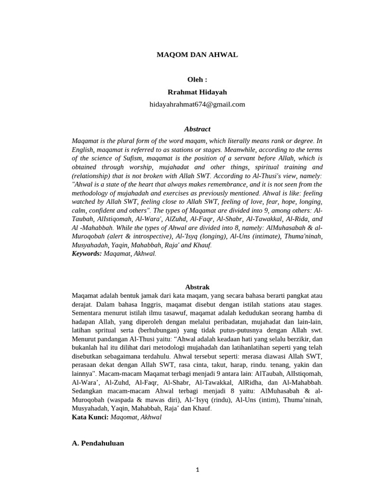 Jurnal Rahmat Hidayah | PDF