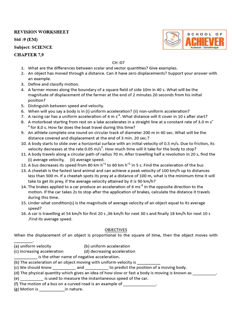 7 9 worksheets | PDF