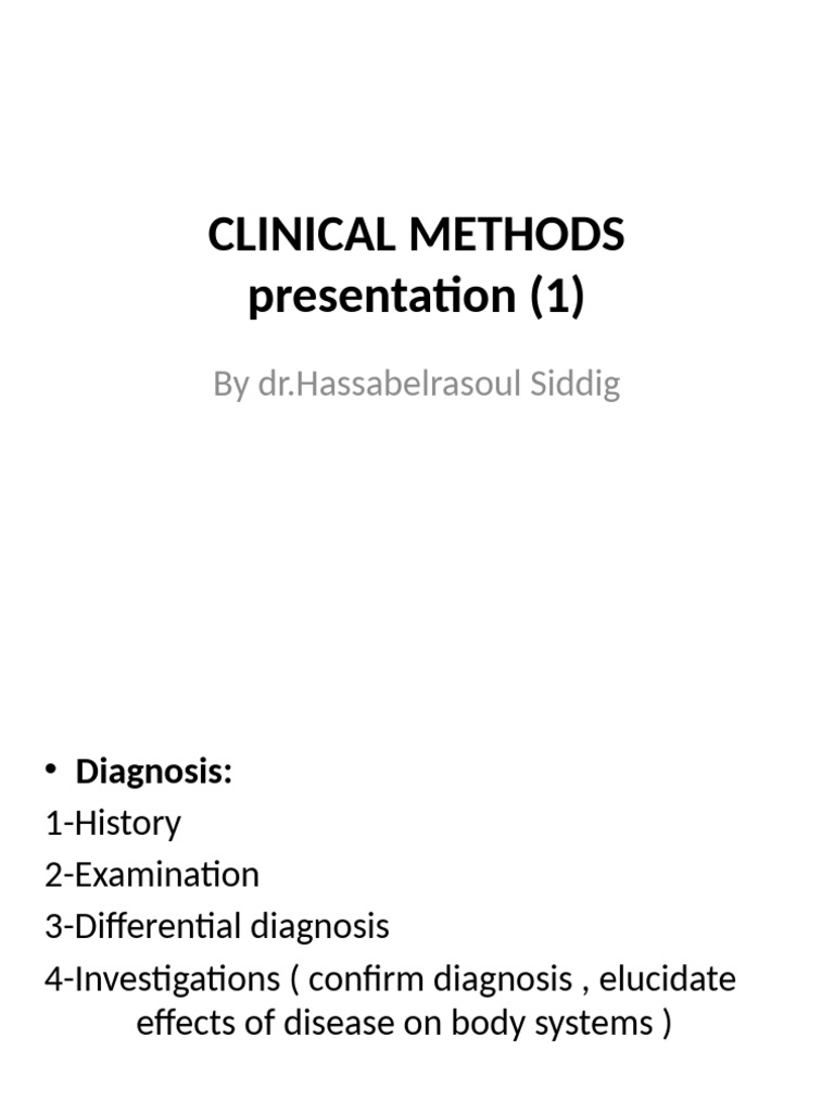 Clinical Examination | PDF