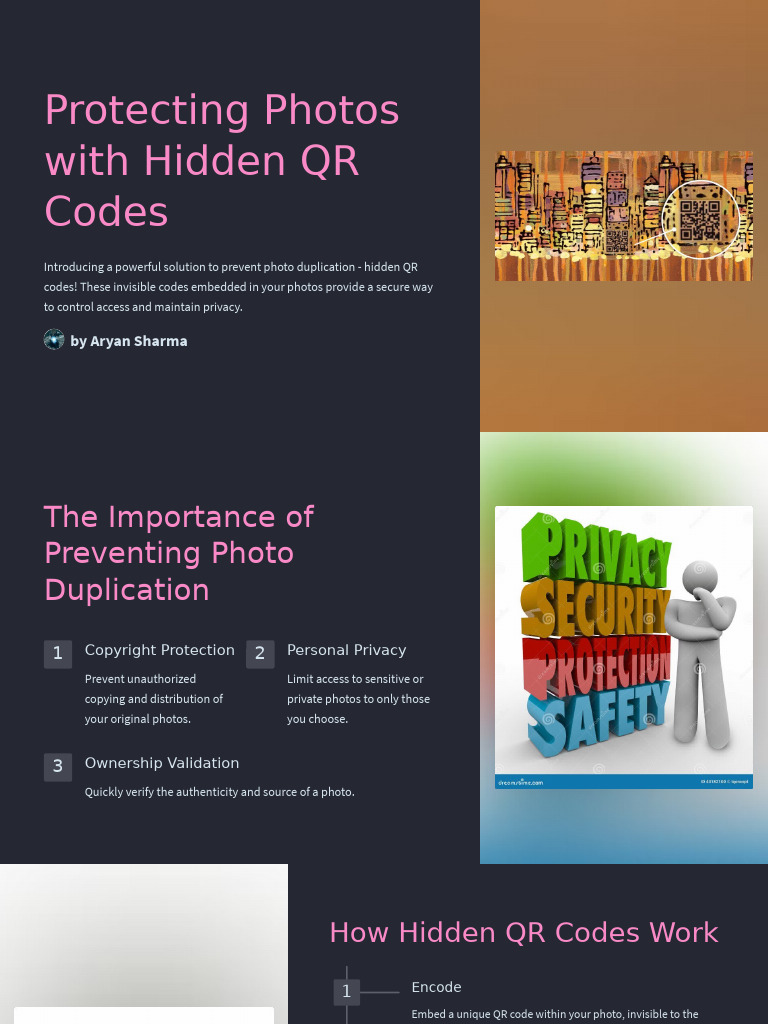 Protecting Photos With Hidden QR Codes | PDF