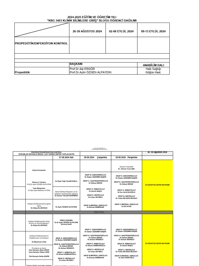 Proped_tik Enfeksiyon kontrol 20 24-25 e_itim program_ | PDF