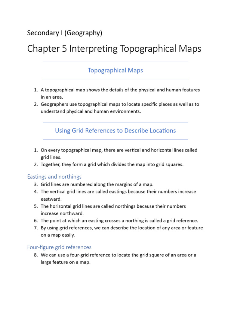 Chapter 5 Notes (Geography S1) | PDF