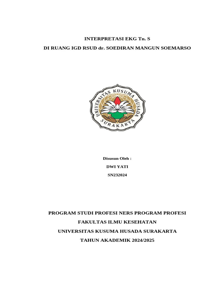 Interpretasi Ekg TN, S | PDF