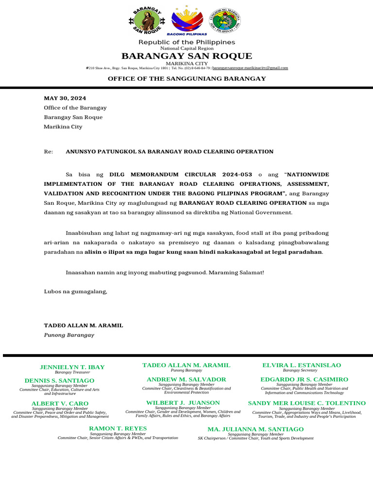 Road Clearing Flyer | PDF