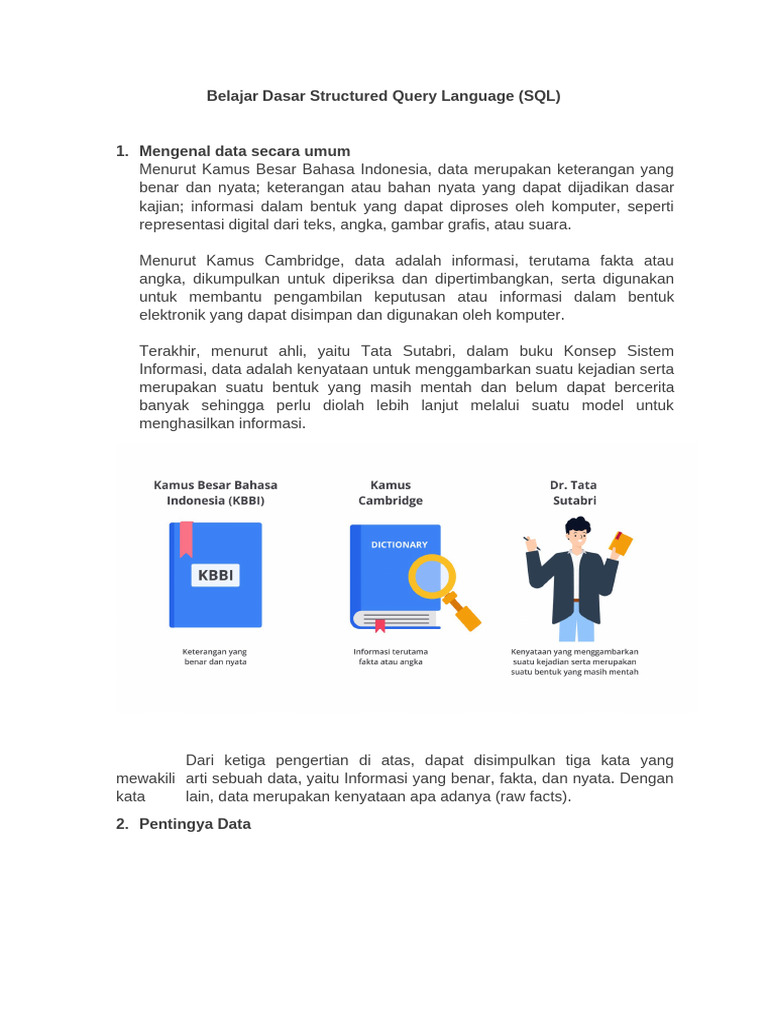 Belajar Dasar Structured Query Language | PDF