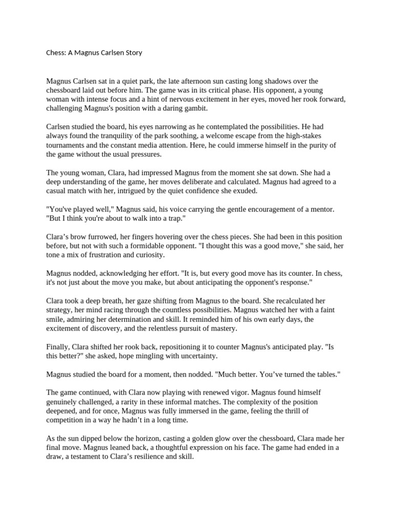 Chess With Magnus Carlsen | PDF | Chess | Abstract Strategy Games