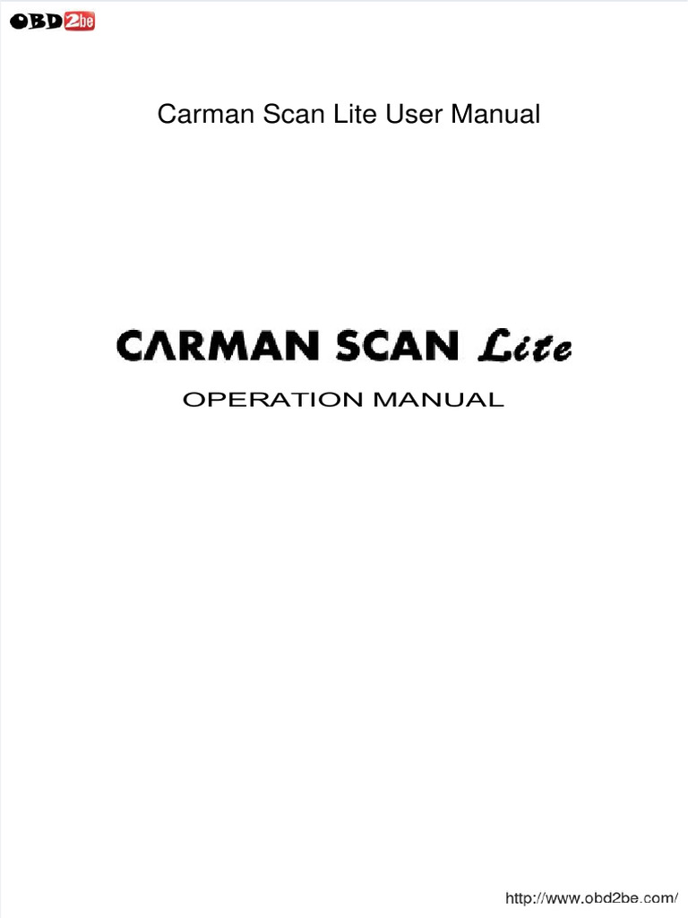 Dokumen - Tips Carman Lite Car Diagnostics User Manual | PDF