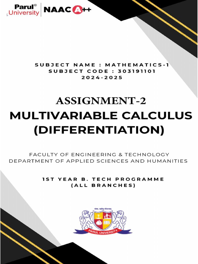 Differentiation Assignment | PDF Differentiation Assignment | PDF