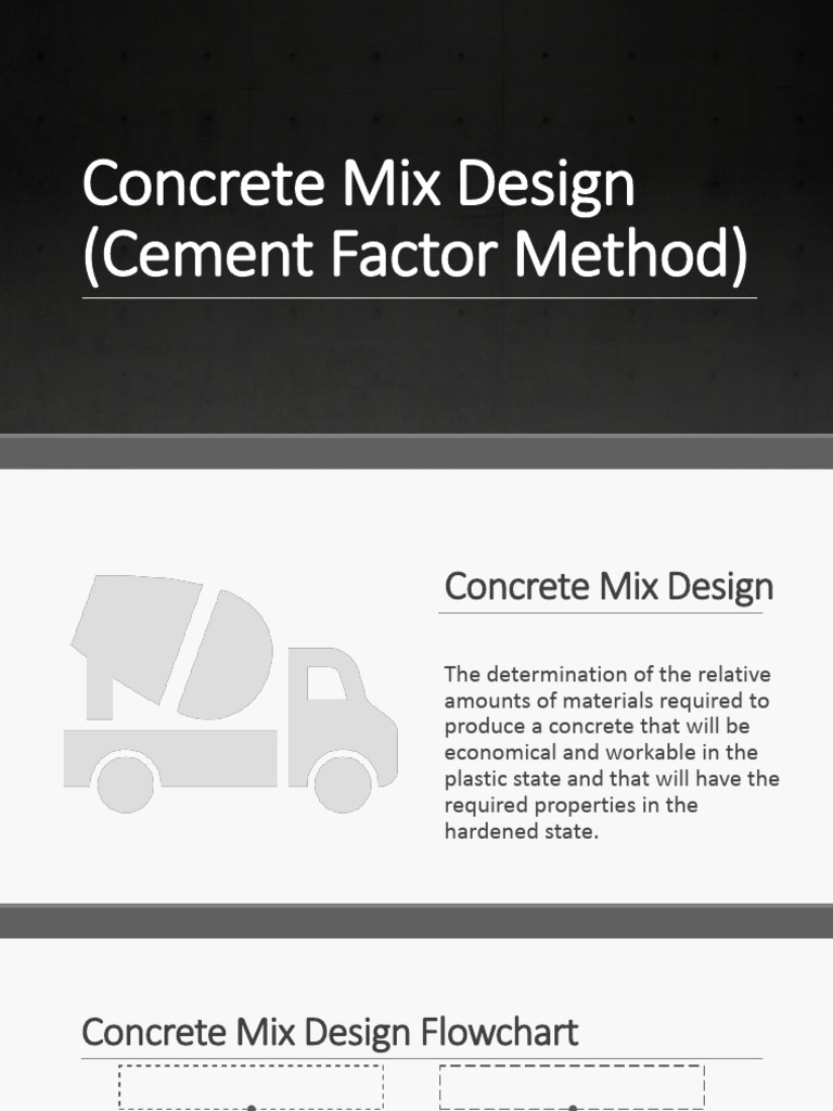 Concrete Design Mix PDF | PDF