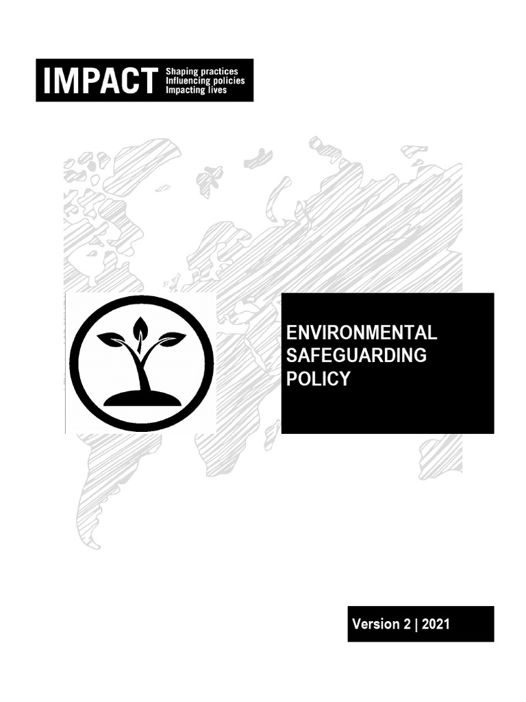 IMPACT Environmental Safeguarding Policy - v2 2021 Final | PDF ...