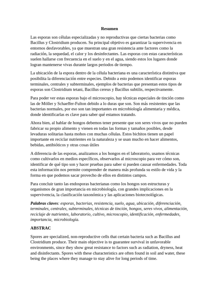 Resumen MICRO | PDF | Tinción | Ciencia y matemática