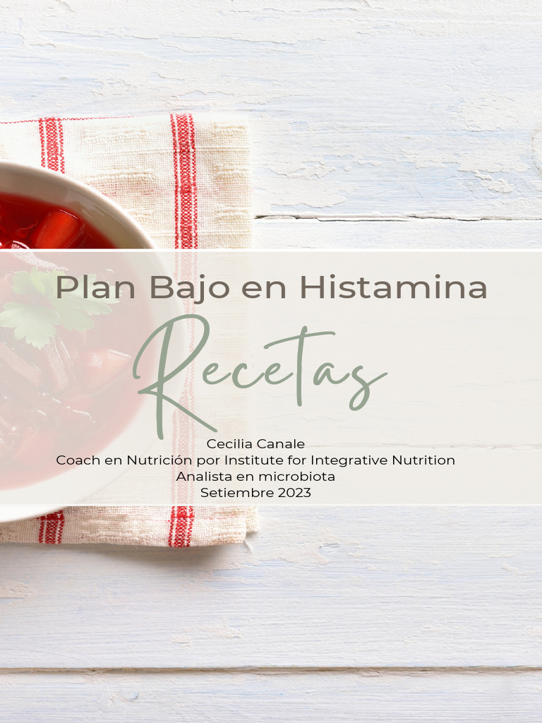 Recetas para Dieta Baja en Histamina | PDF | Alergia | ensalada