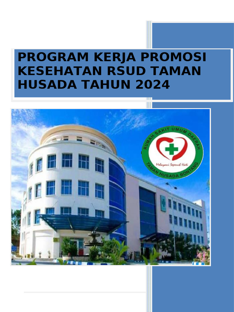 Program Kerja Promosi Kesehatan RSUD 2024 | PDF